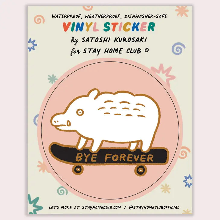 Bye Forever Warthog Sticker | Tigertree