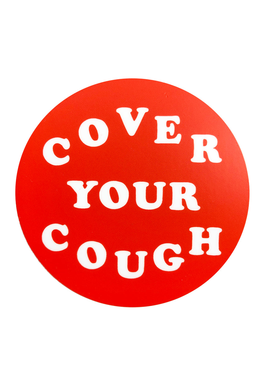 Cover Your Cough Sticker | Tigertree