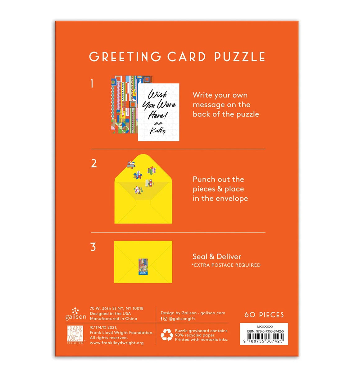 FLW Saguaro Puzzle Card | Tigertree